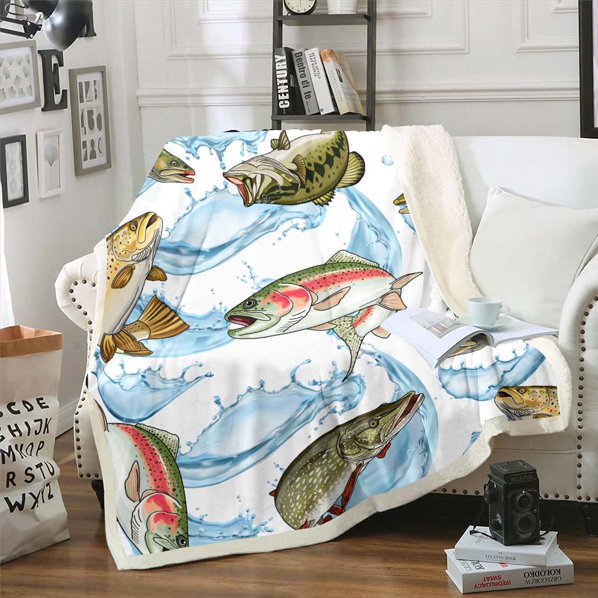 Fish Fleece Blanket