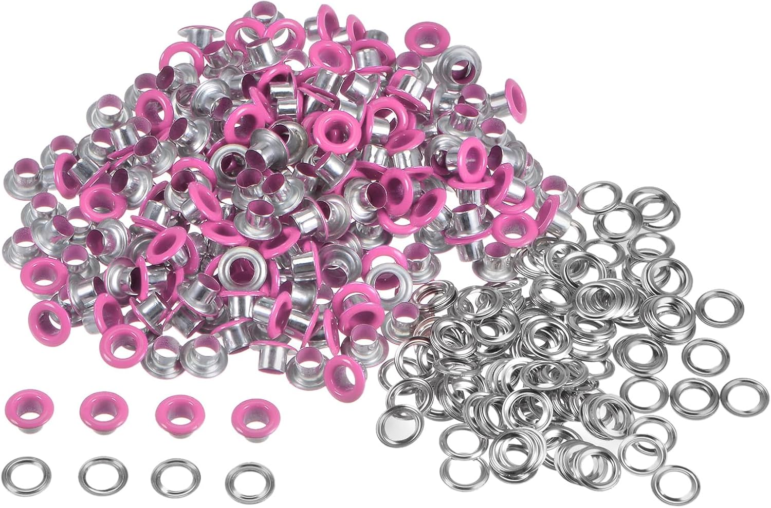 Amazon.com: HARFINGTON 300set Grommets Kit Metal Eyelets 4.5mm 3/16 ...