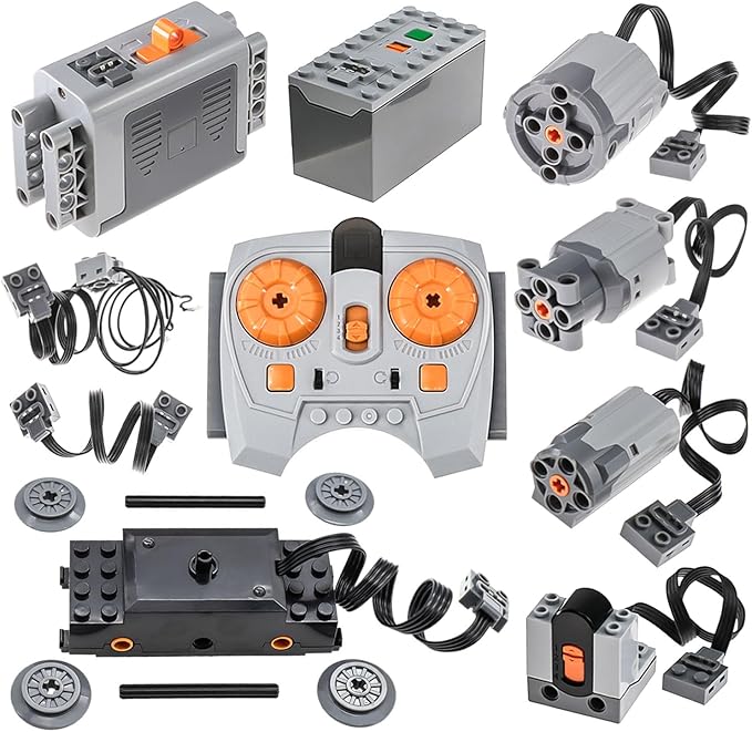 BrickBounty 16pcs Power Functions Motor Set - Compatible Age 14+ with ...