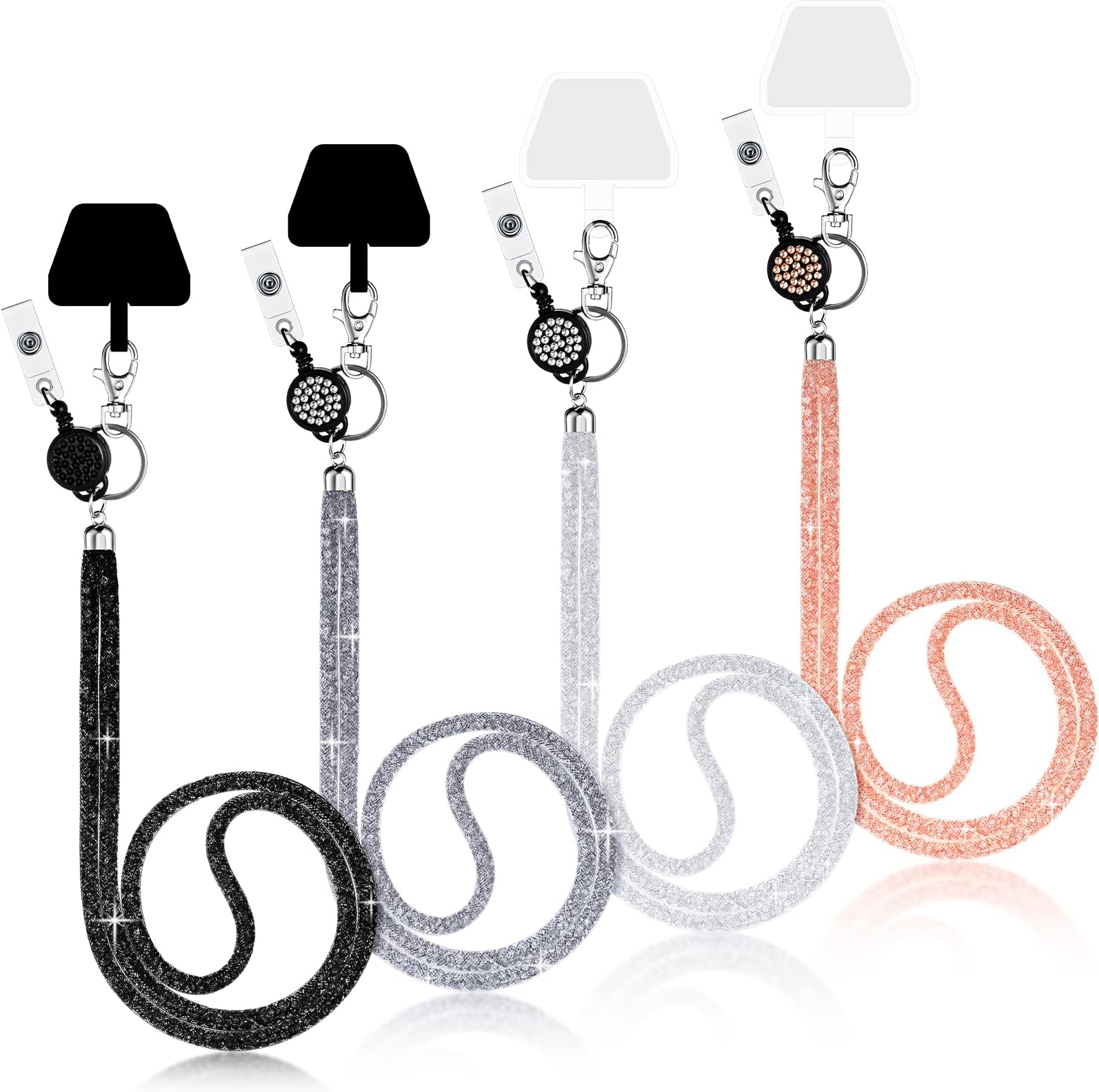 Amazon.com: Lanyards for ID Badges - Retractable Neck Lanyard for Women ...