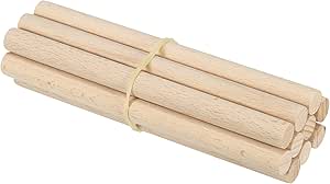 Amazon.com: PATIKIL 1/2 x 6 Inch Dowel Rods Wood Sticks, 10 Pcs ...