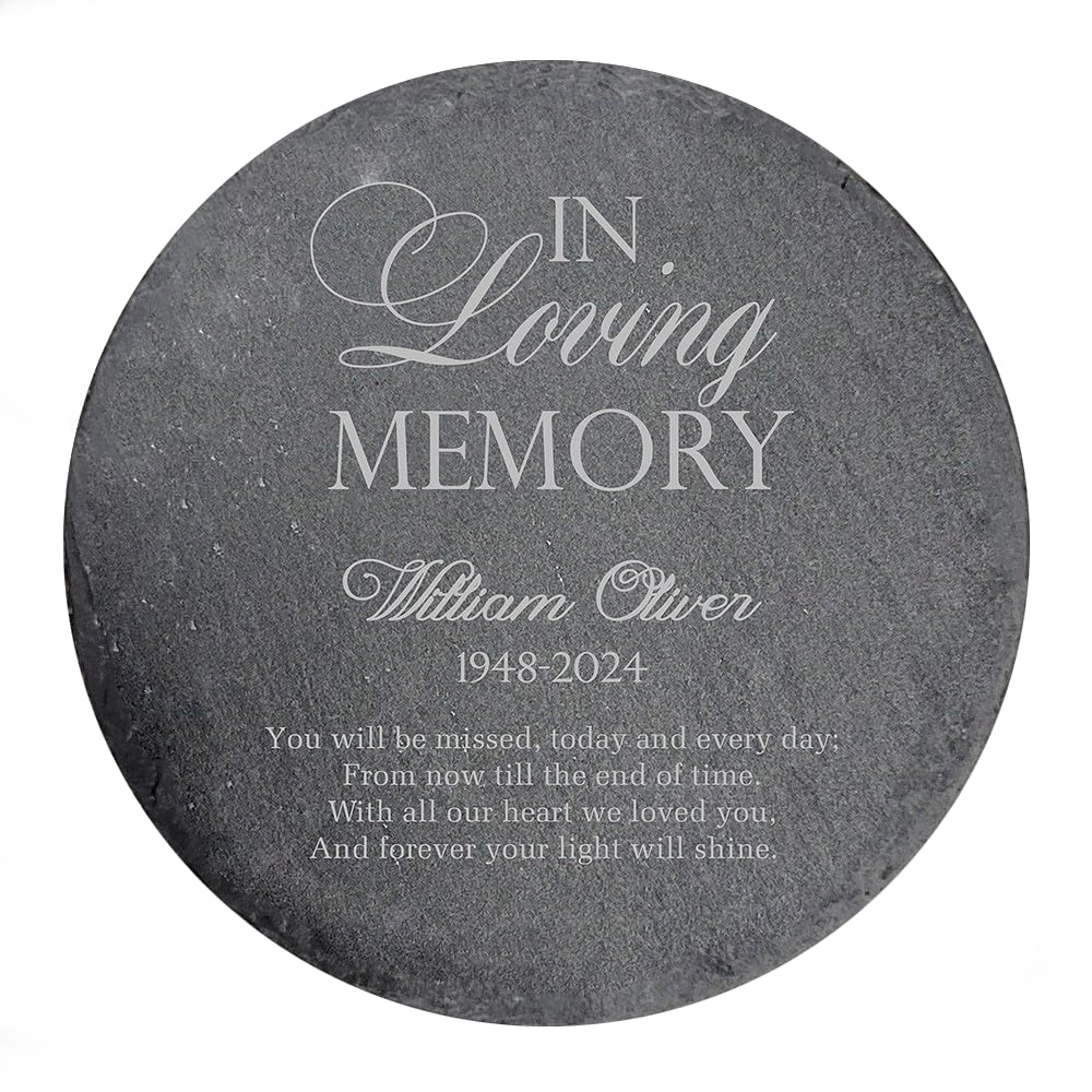 Amazon.com: Engraved in Loving Memory Personalized Memorial Garden ...