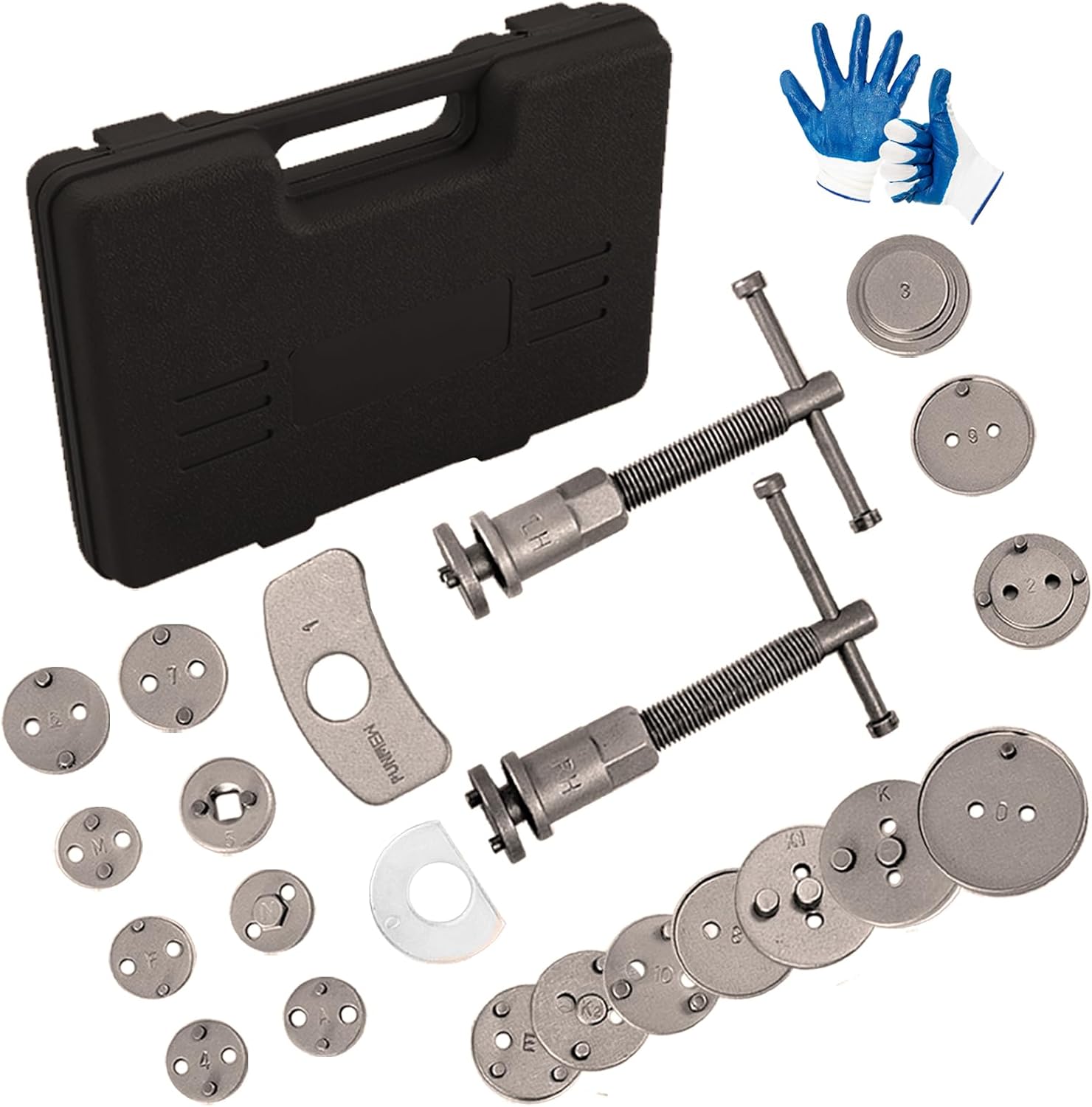 Amazon.com: Punmew Brake Caliper Compression Tool 24-Piece Disc Brake ...