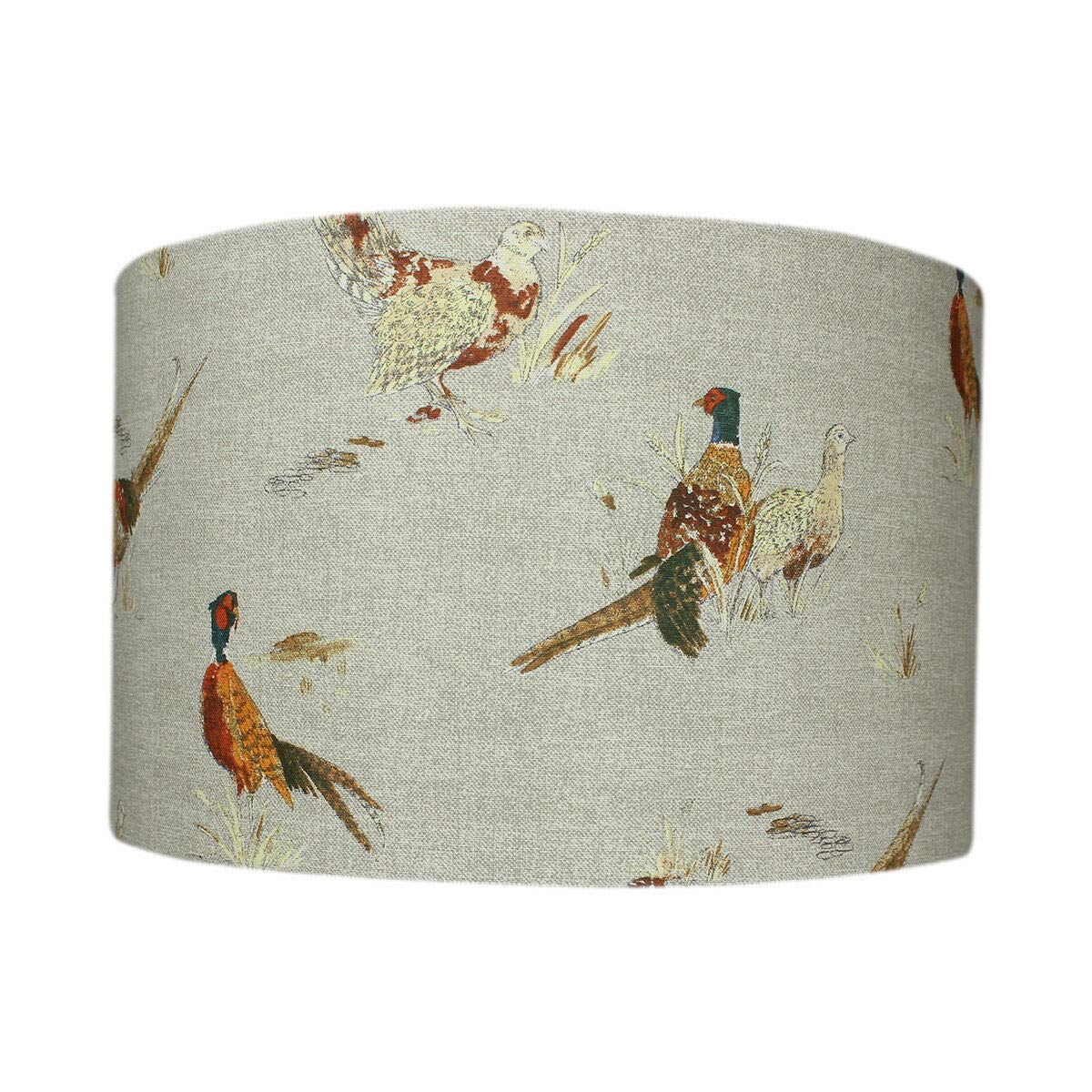 Pheasant Country Drum Lampshade (30 cm Diameter x 21 cm high Table ...