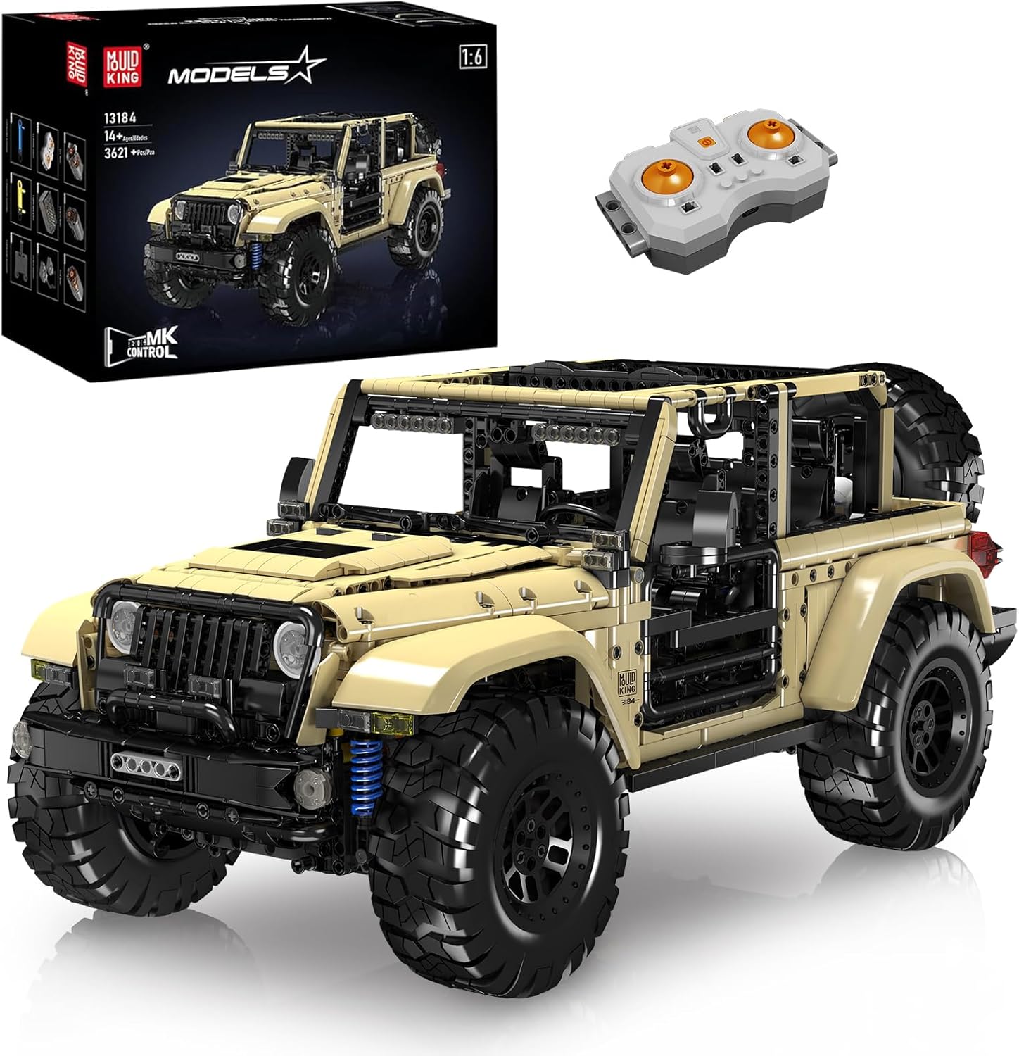 Mould King 13184 Technic Car Building Kits, MOC Off-Road Car Block Sets ...
