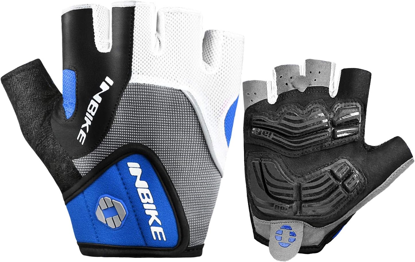 INBIKE 5mm Gel Pad Half Finger Bike Bicycle Cycling Gloves : Amazon.com ...