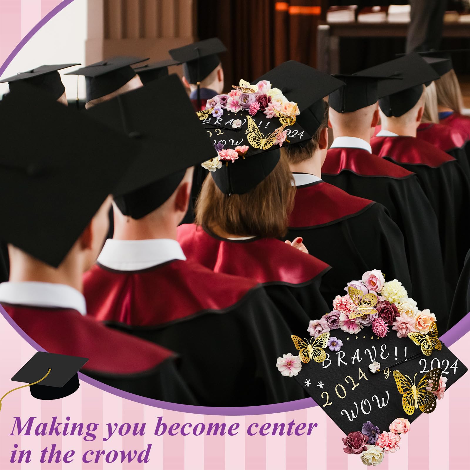 Snapklik.com : Hanaive 76 Pcs Handmade Graduation Cap Decoration Kit ...