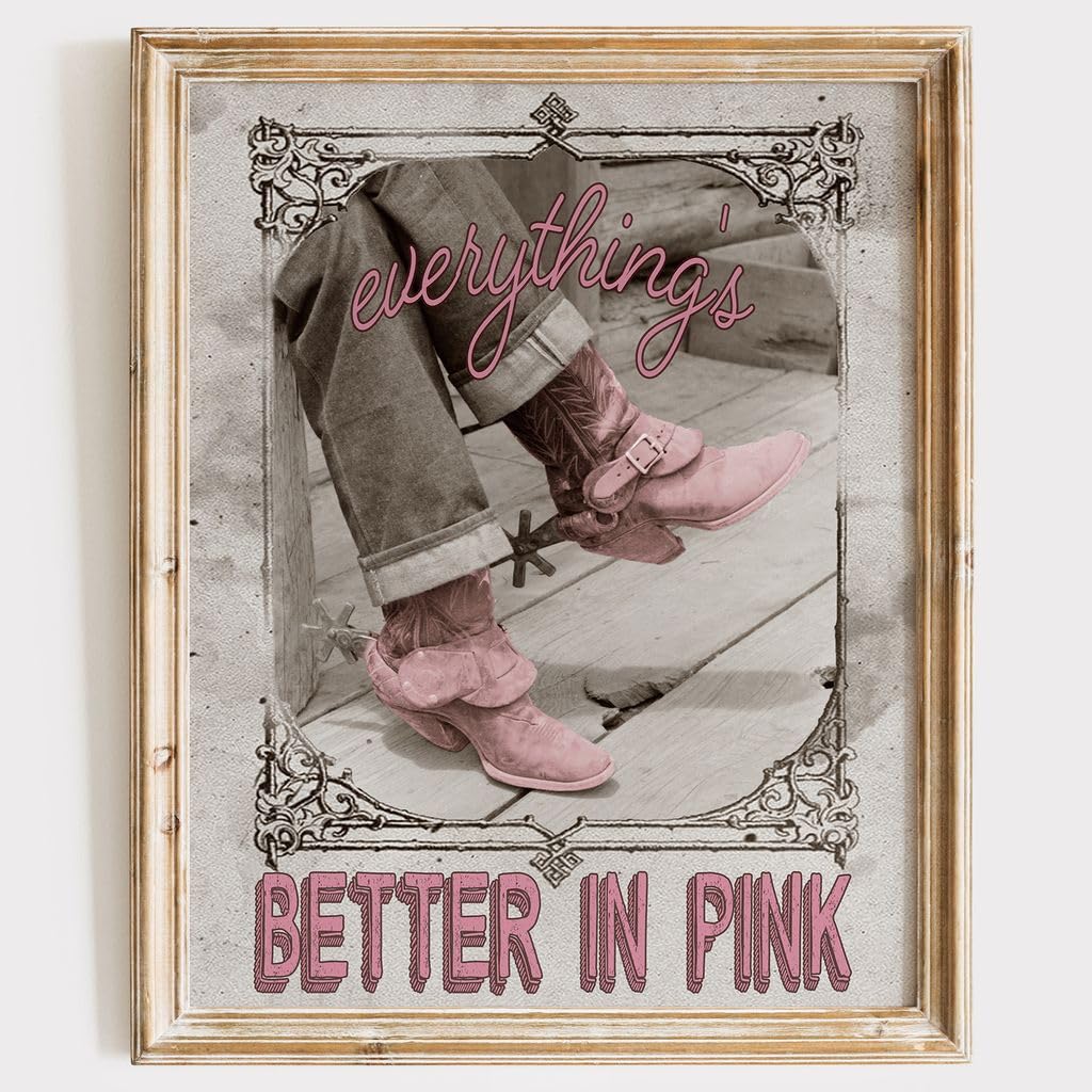 Amazon.com: Everything's Better in Pink Art Print - 8x10 (Unframed ...