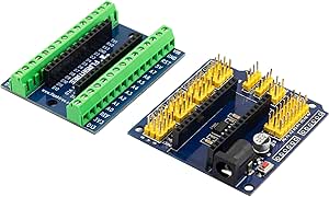 Amazon.com: Nano I/O Expansion Sensor Shield and Nano Terminal Adapter ...