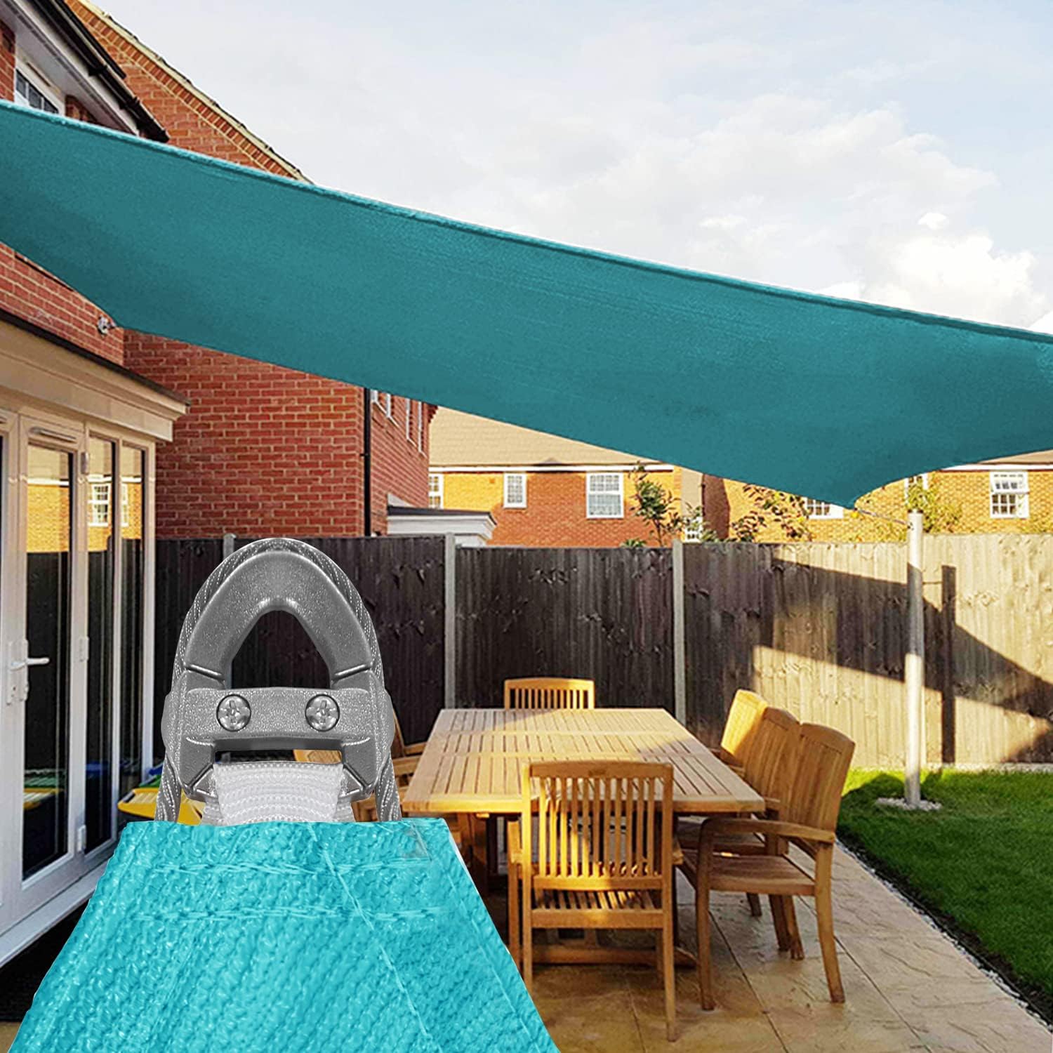 Amazon.com : COARBOR Reinforced Wire Sun Shade Sail Cover for Patio ...