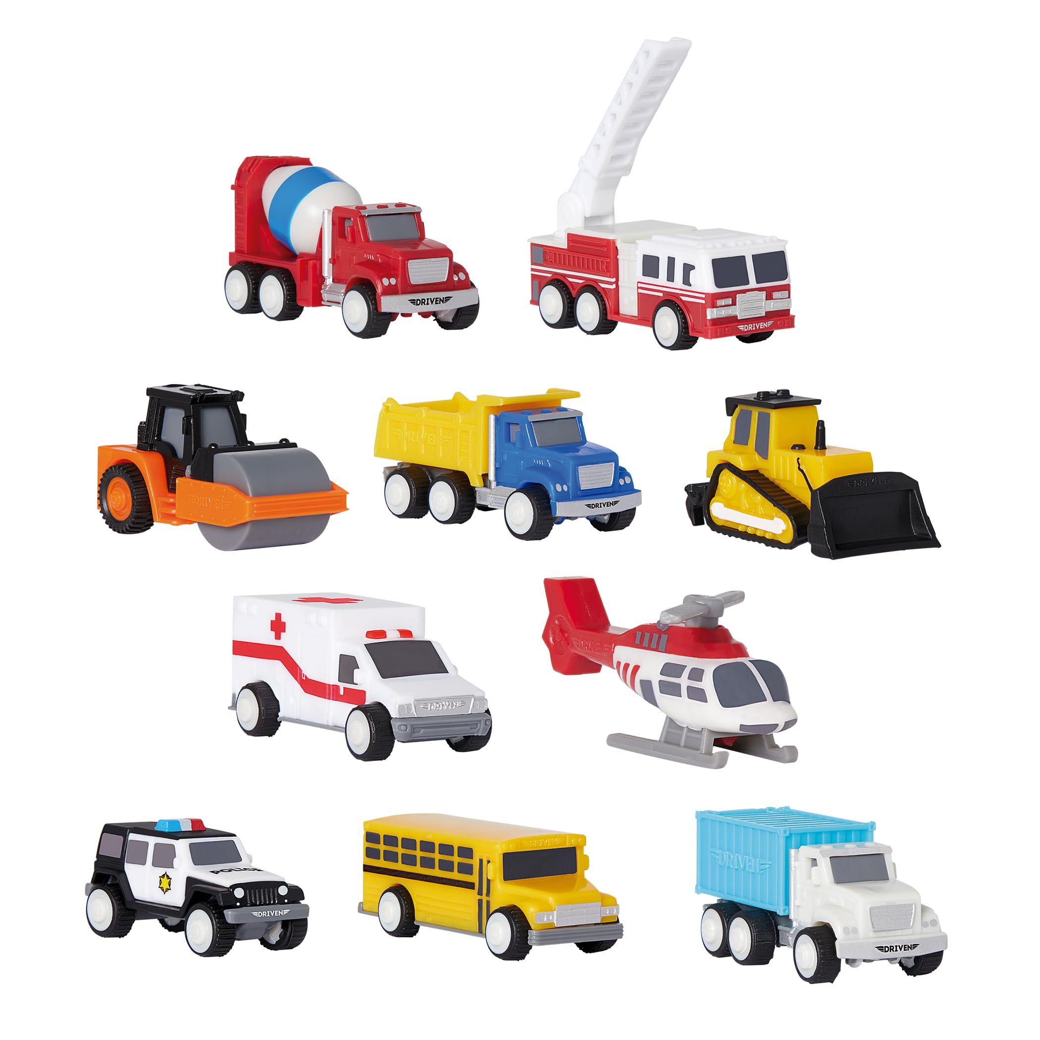 Amazon.com: Driven by Battat – Pocket Fleet 1 (10 Pack) – Mini Cars ...