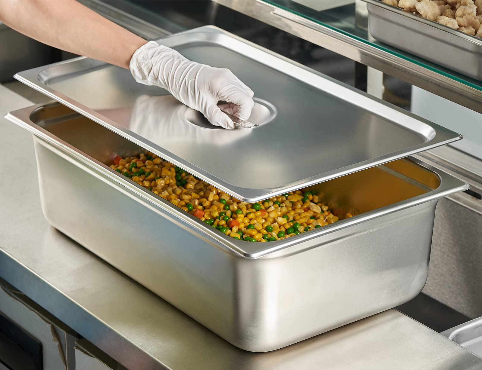 Snapklik.com : CURTA 6-Pack Full Size Steam Table Pan Covers