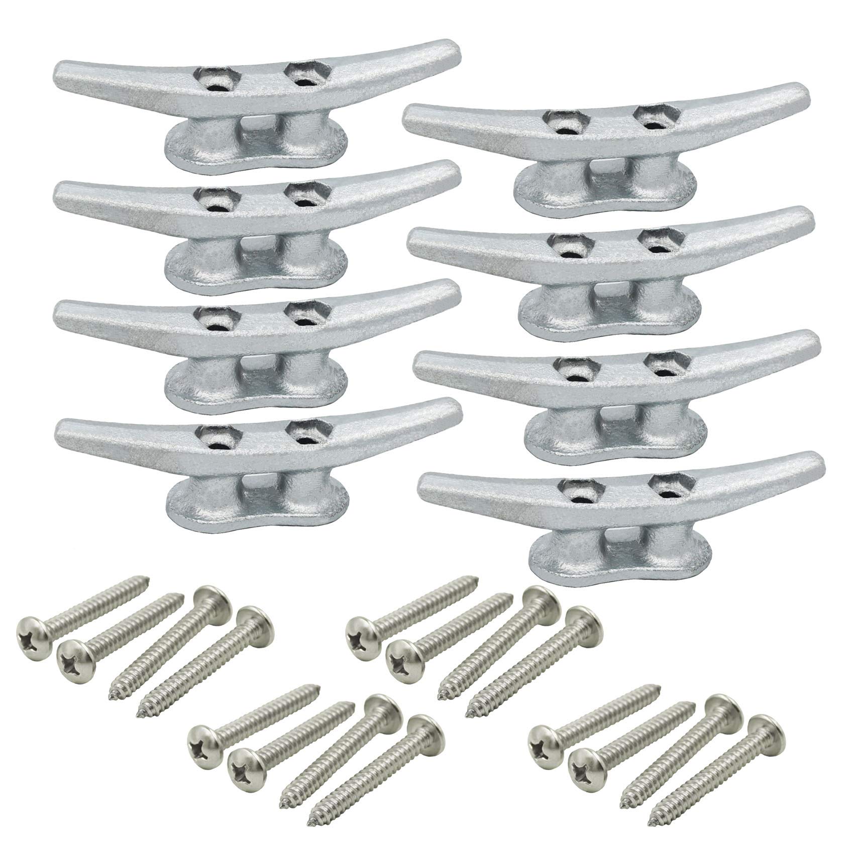 Boat Cleats 4 Inch Galvanized Cast Iron Marine Grade 4-Inch Hot... Boat ...