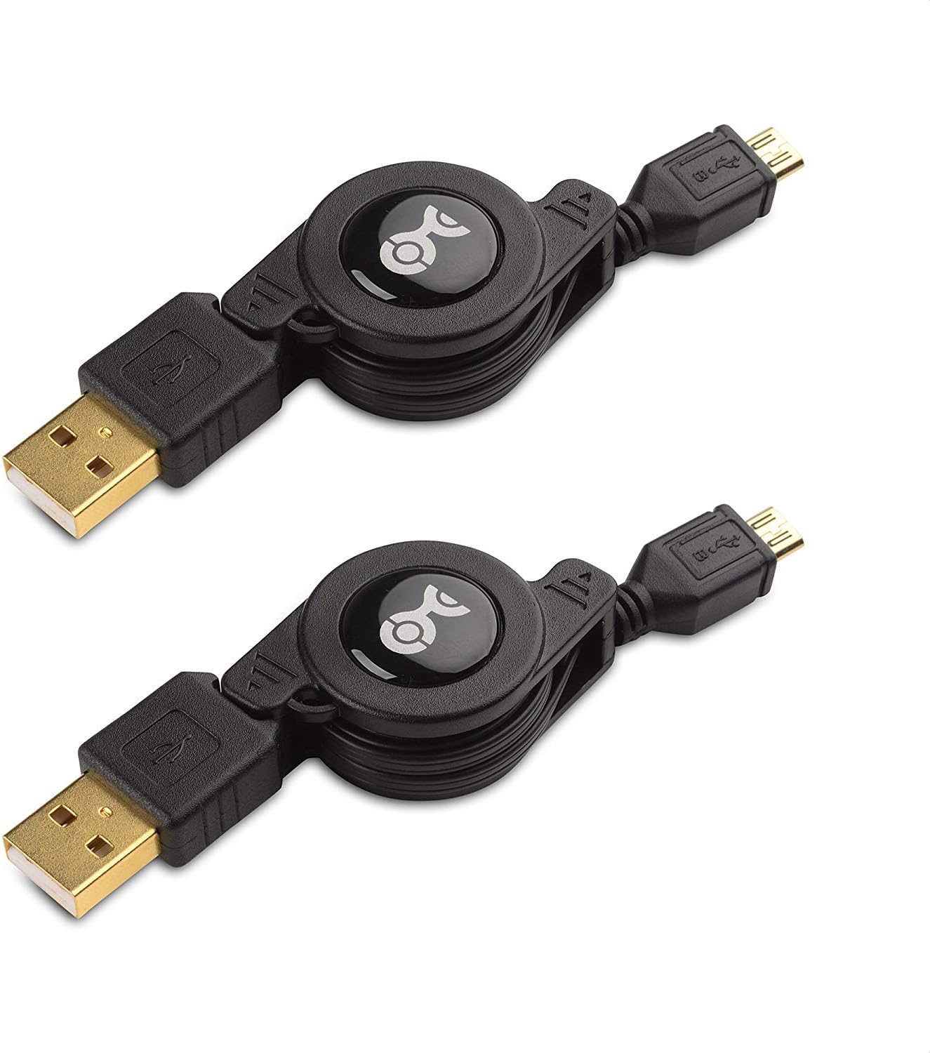 Amazon.com: Cable Matters 2-Pack Retractable Micro USB Cable - 2.5 Feet ...