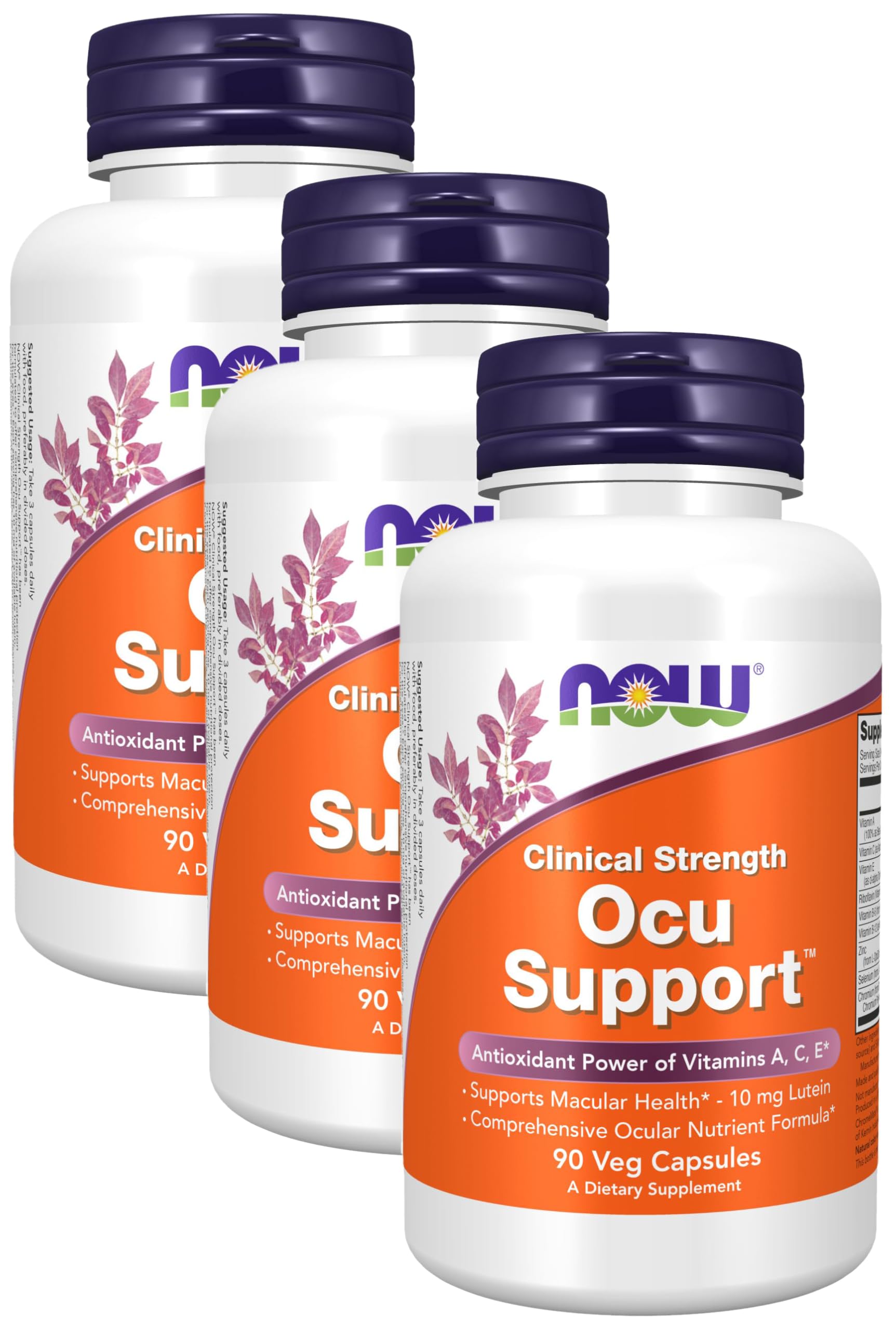 Amazon.com: NOW Supplements, Ocu Support™with FloraGLO® Lutein, Plus ...
