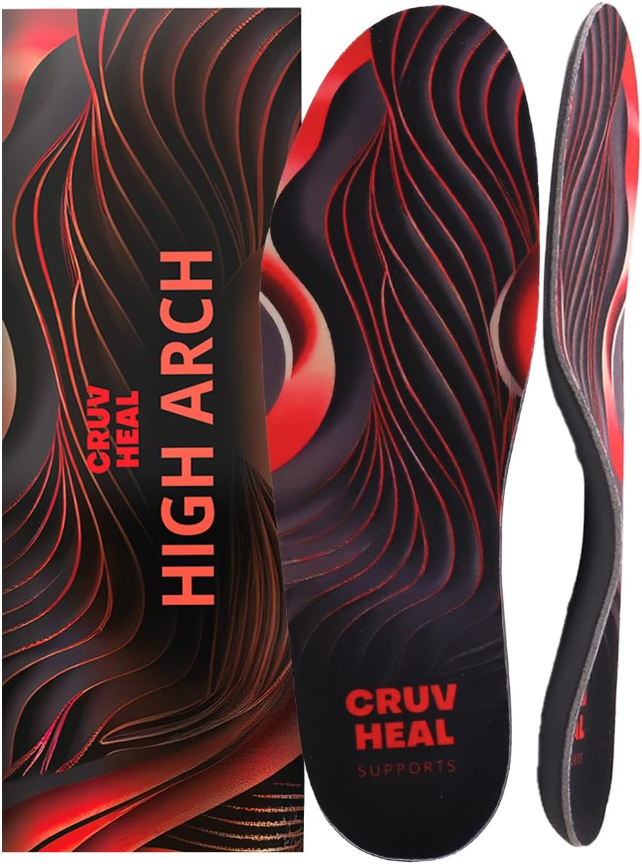 Amazon.com: (2025) Premium High Arch Insoles for Ultimate Support ...