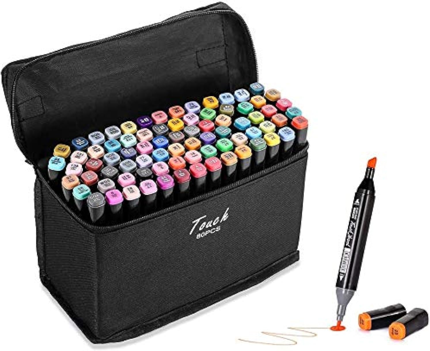 Amazon.com : 80 Colors Alcohol Markers Dual Tips Permanent Art Markers ...