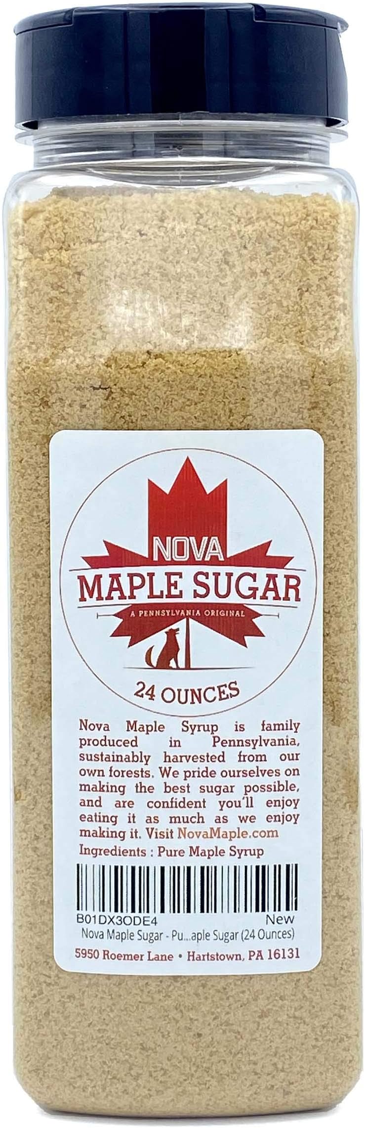 Amazon.com : Nova Maple Sugar - Pure Grade-A Maple Sugar (24 Ounces ...