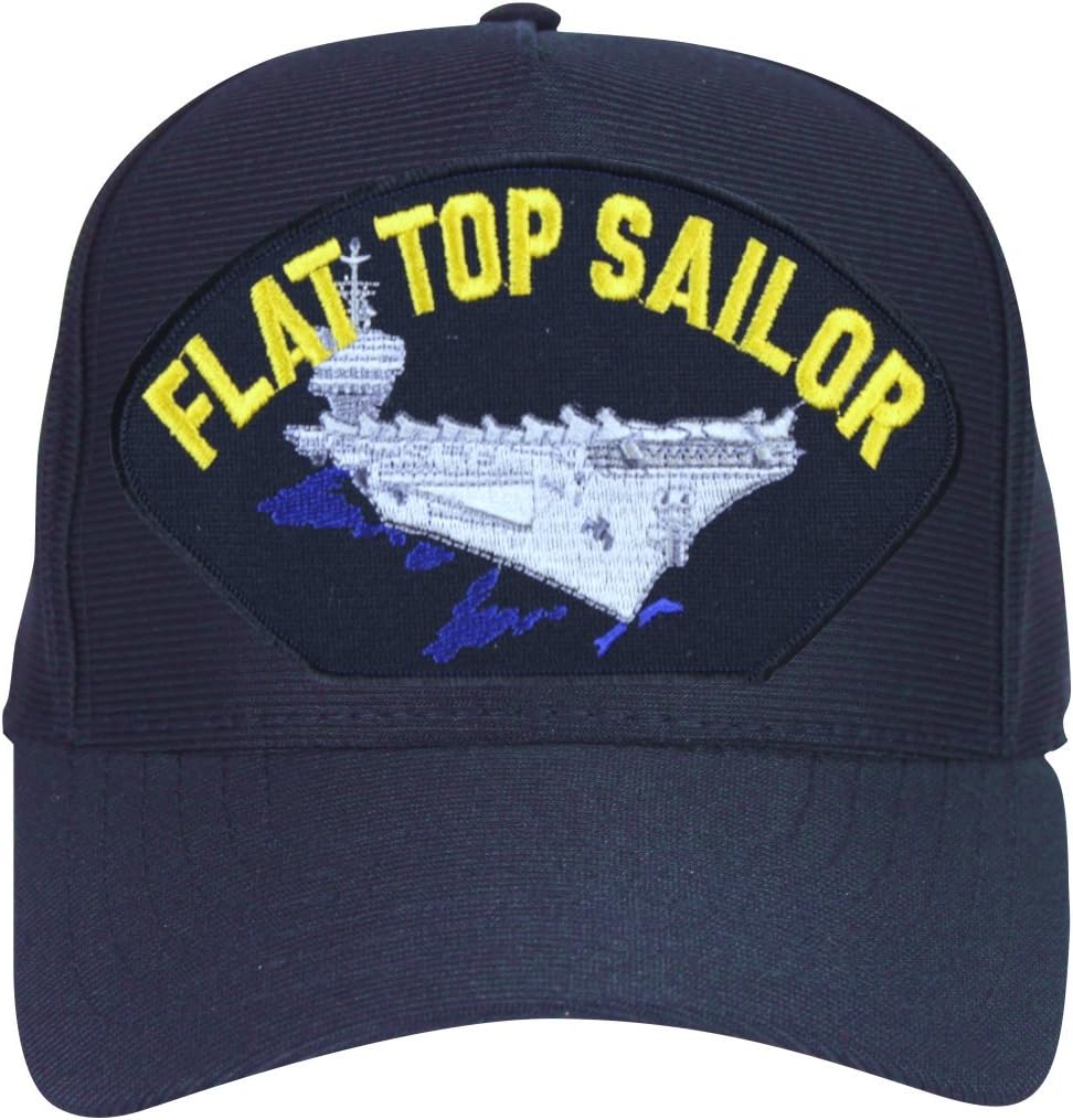Amazon.com: Navy Flat Top Sailor Ballcap with Custom Back Text
