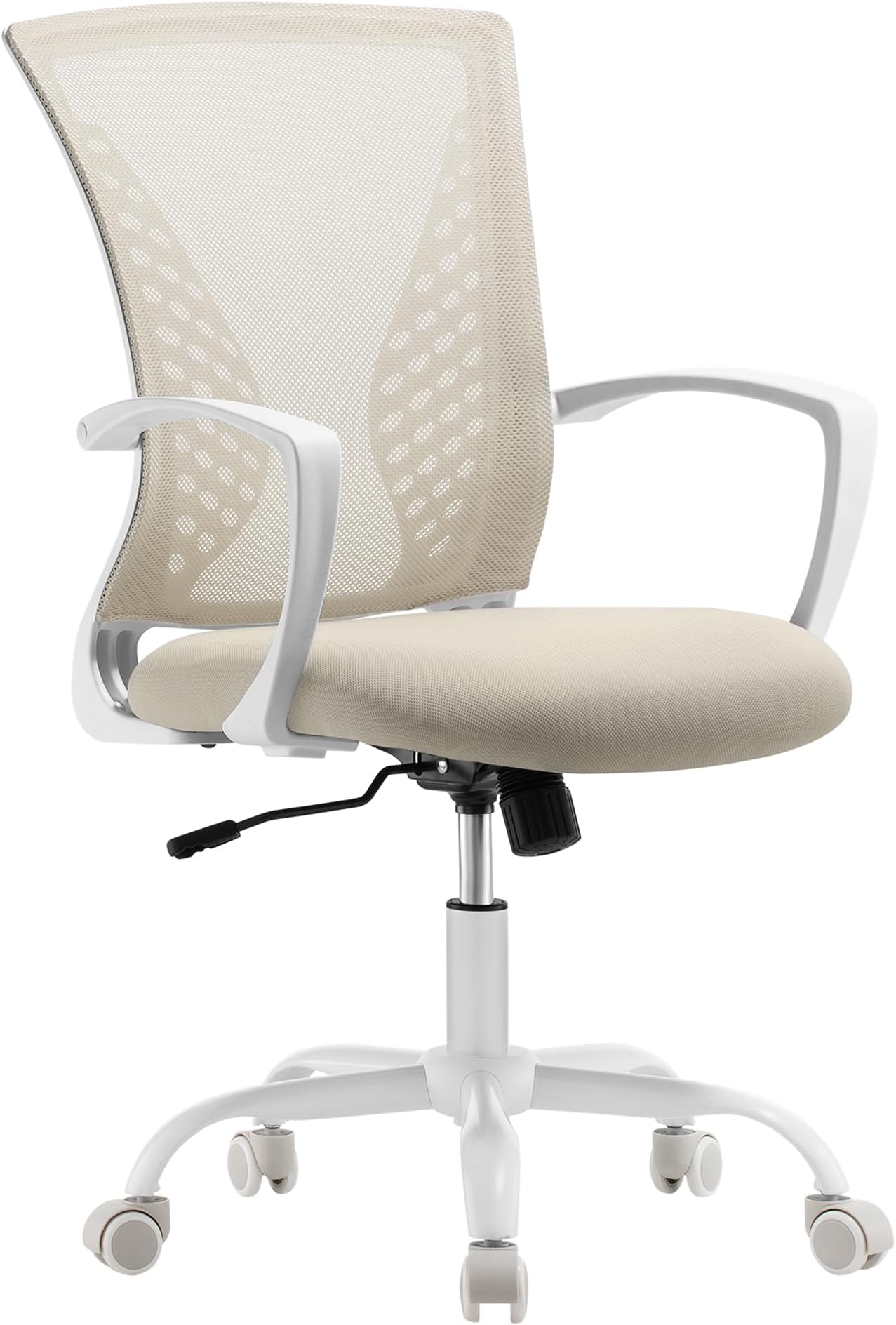 SONGMICS OBN022K01 Office Chair, Desk Chair with Mesh Cover, Height ...