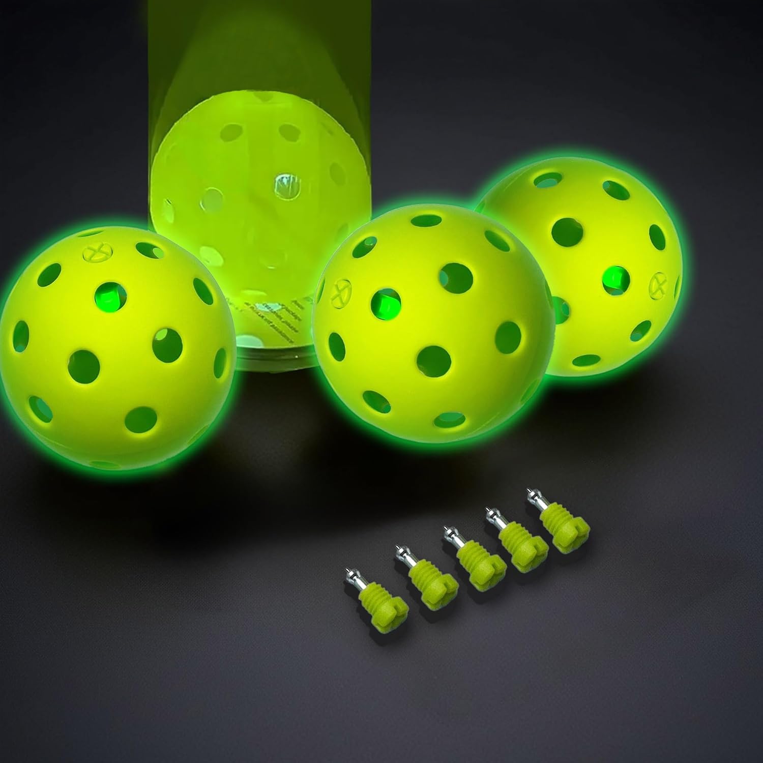 Amazon.com : Glow in The Dark Pickleballs with 5 Extra LED Light ...