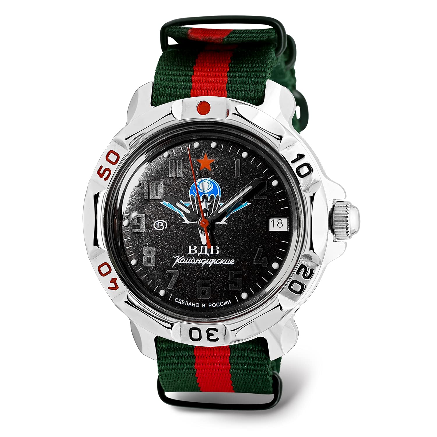Buy VOSTOK | Men’s Komandirskie VDV Airborne Troops Commander Russian ...