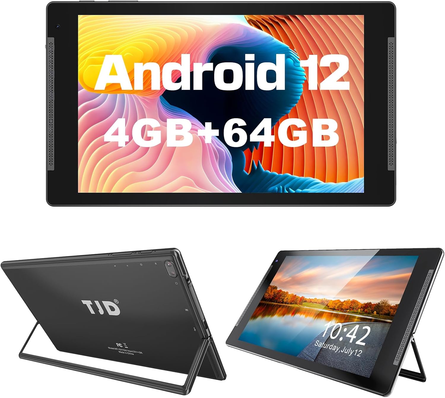 Android 12 Tablet, 10 inch Tablets, 2GB RAM 64GB ROM 512GB Expandable ...