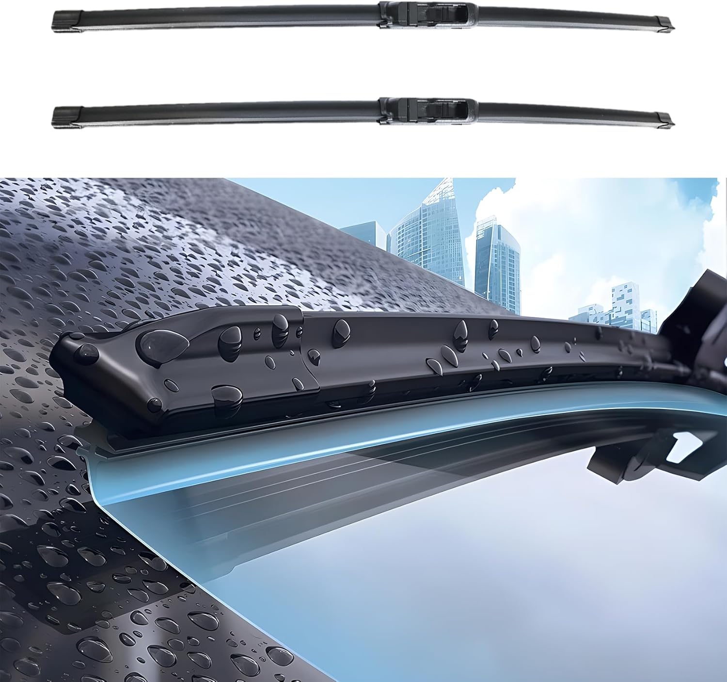 Amazon.com: HEVLE Windshield Wiper Blades, Premium All-Season ...