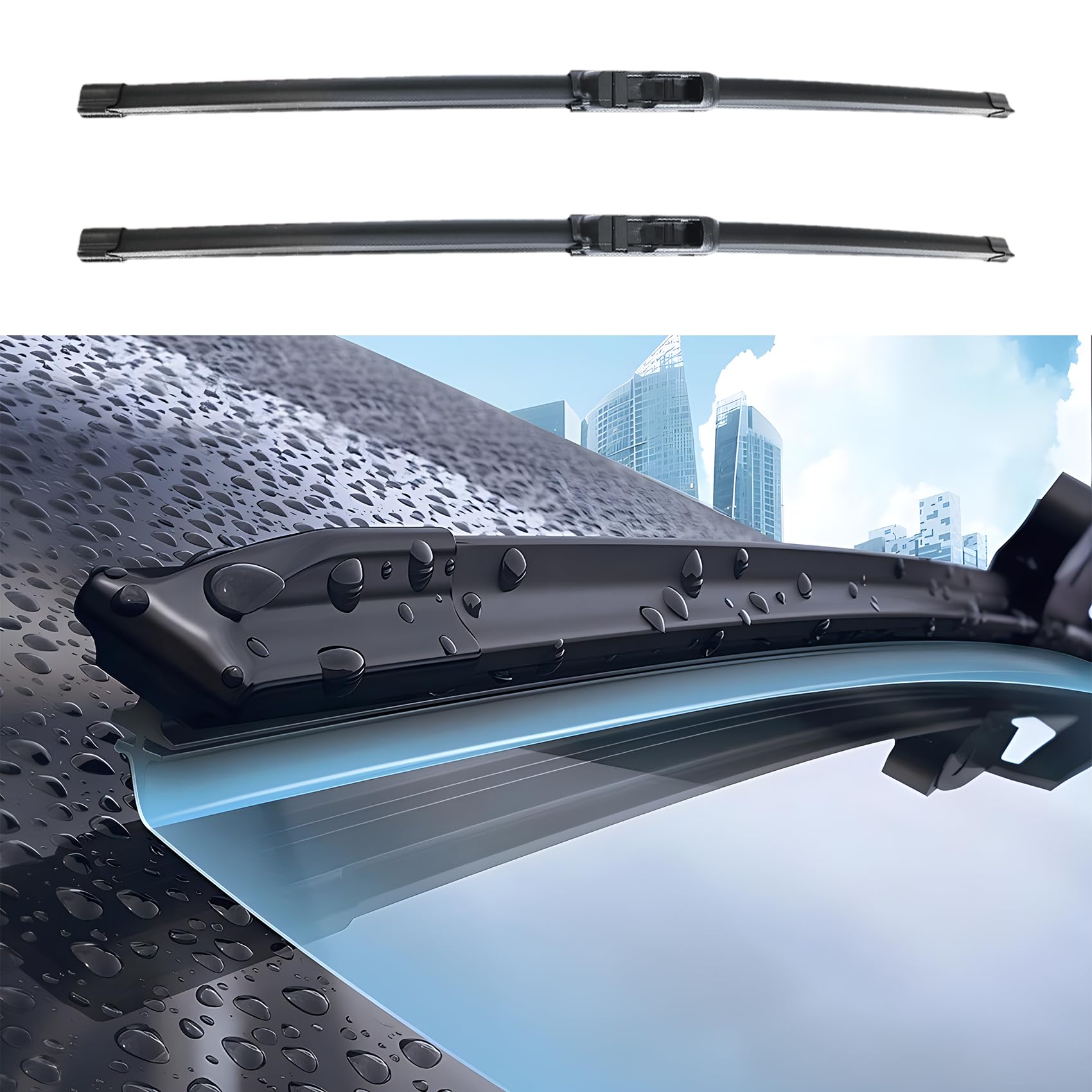 Amazon.com: HEVLE Windshield Wiper Blades, Car Wiper Blade, Premium All ...