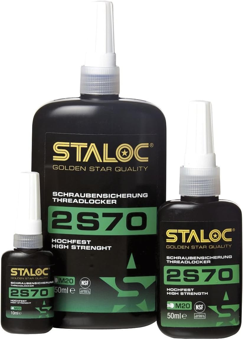 Amazon.com: STALOC 2S70 High-Strength Screw Lock 250 ml : Herramientas ...
