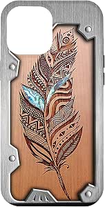 Amazon.com: iPhone 15 Pro Max Native Feather Wood PC Native American ...