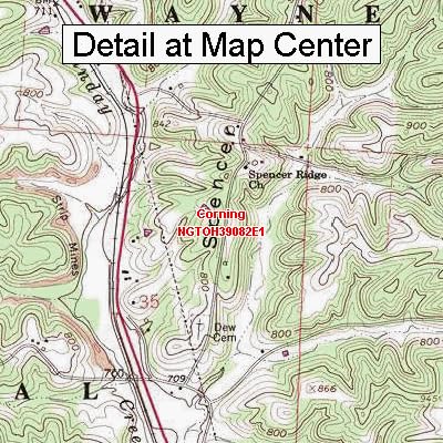 Amazon.com: USGS Topographic Quadrangle Map - Corning, Ohio (Folded ...