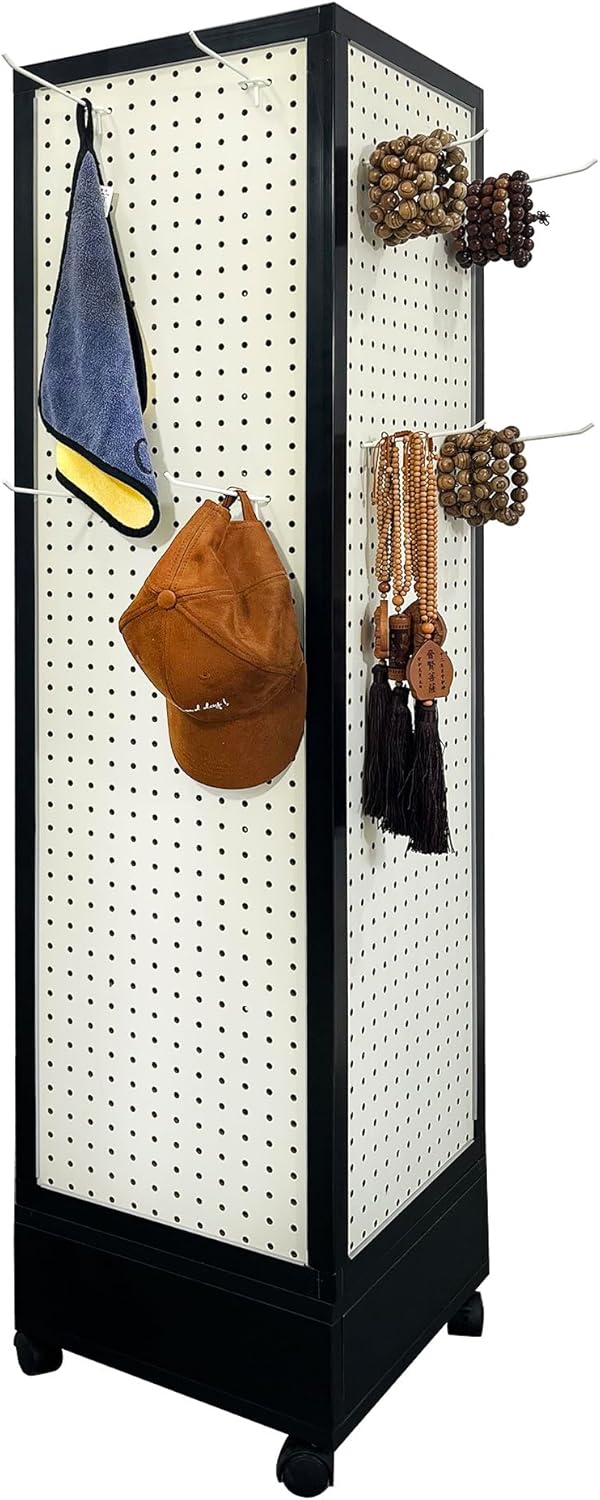 Amazon.com: VFY 4-Sided Retail Pegboard Display Stand With Casters ...