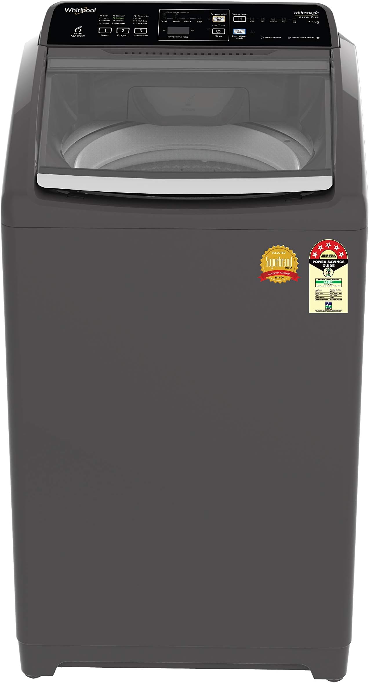Whirlpool 7.5 Kg 5 Star Royal Plus Fully-Automatic Top Loading Washing ...