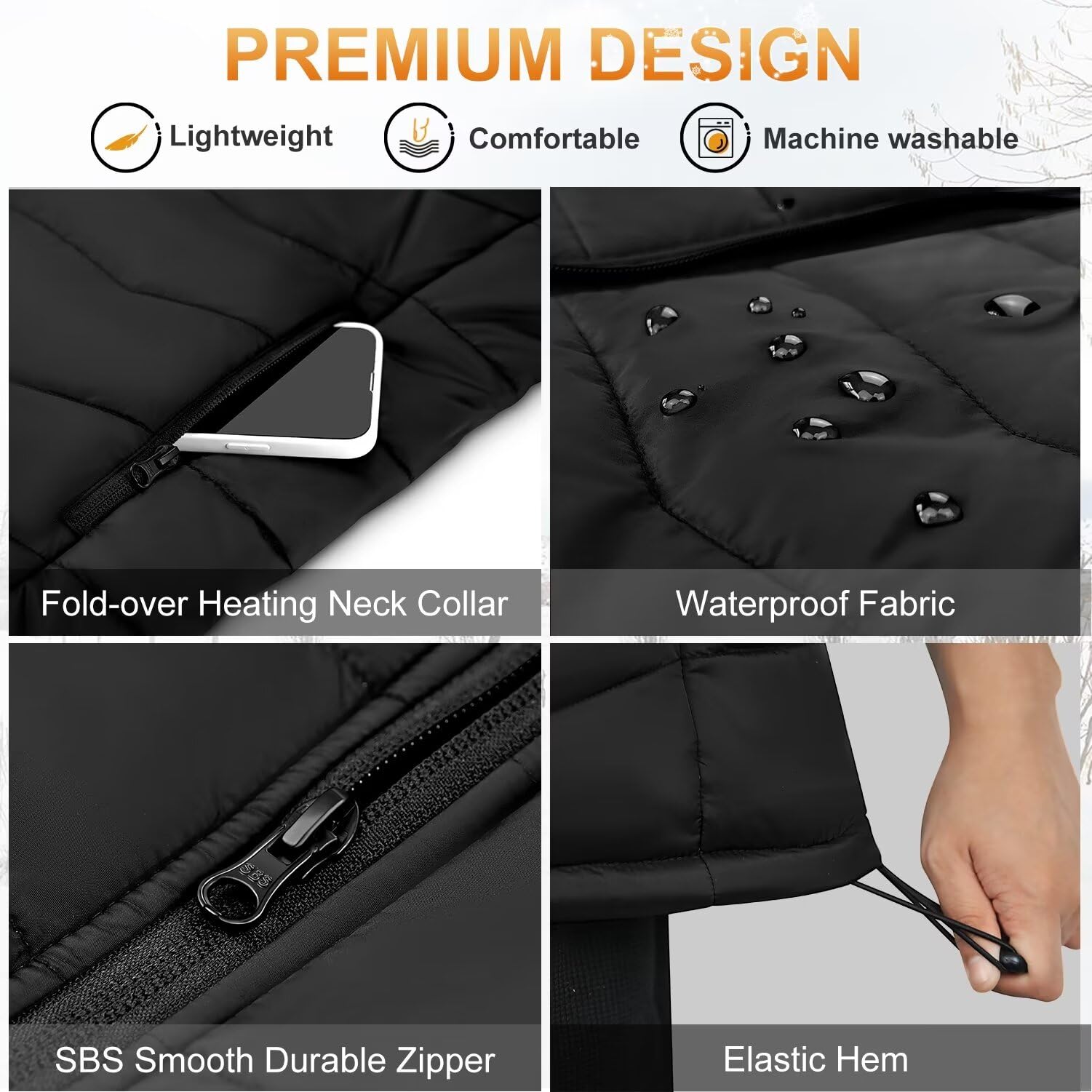 Snapklik.com : KOVNLO Heated Vest For Men, Smart Controller