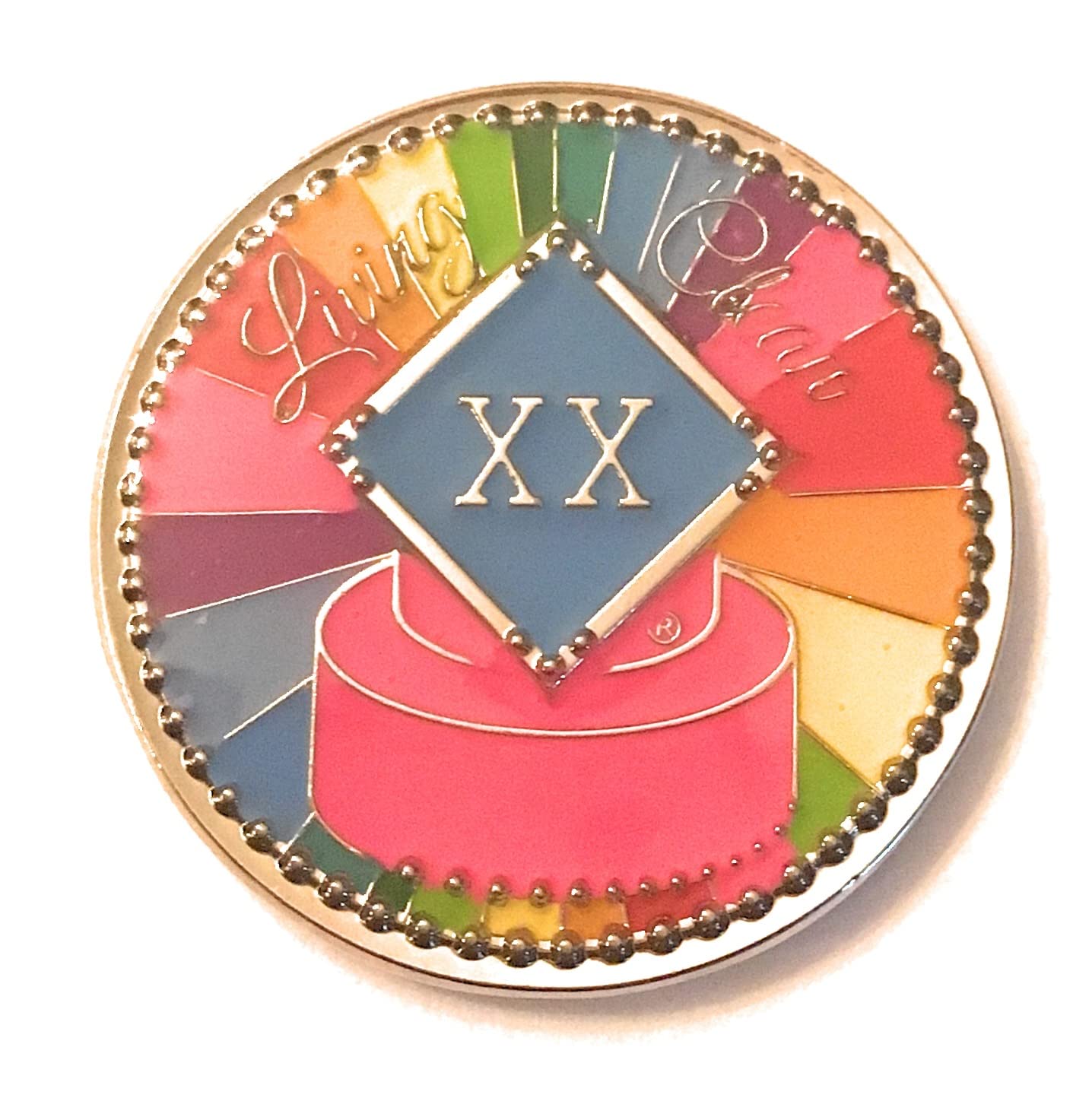 Amazon.com : 20 Year, NA, Narcotics Anonymous, Living Clean- Rainbow ...