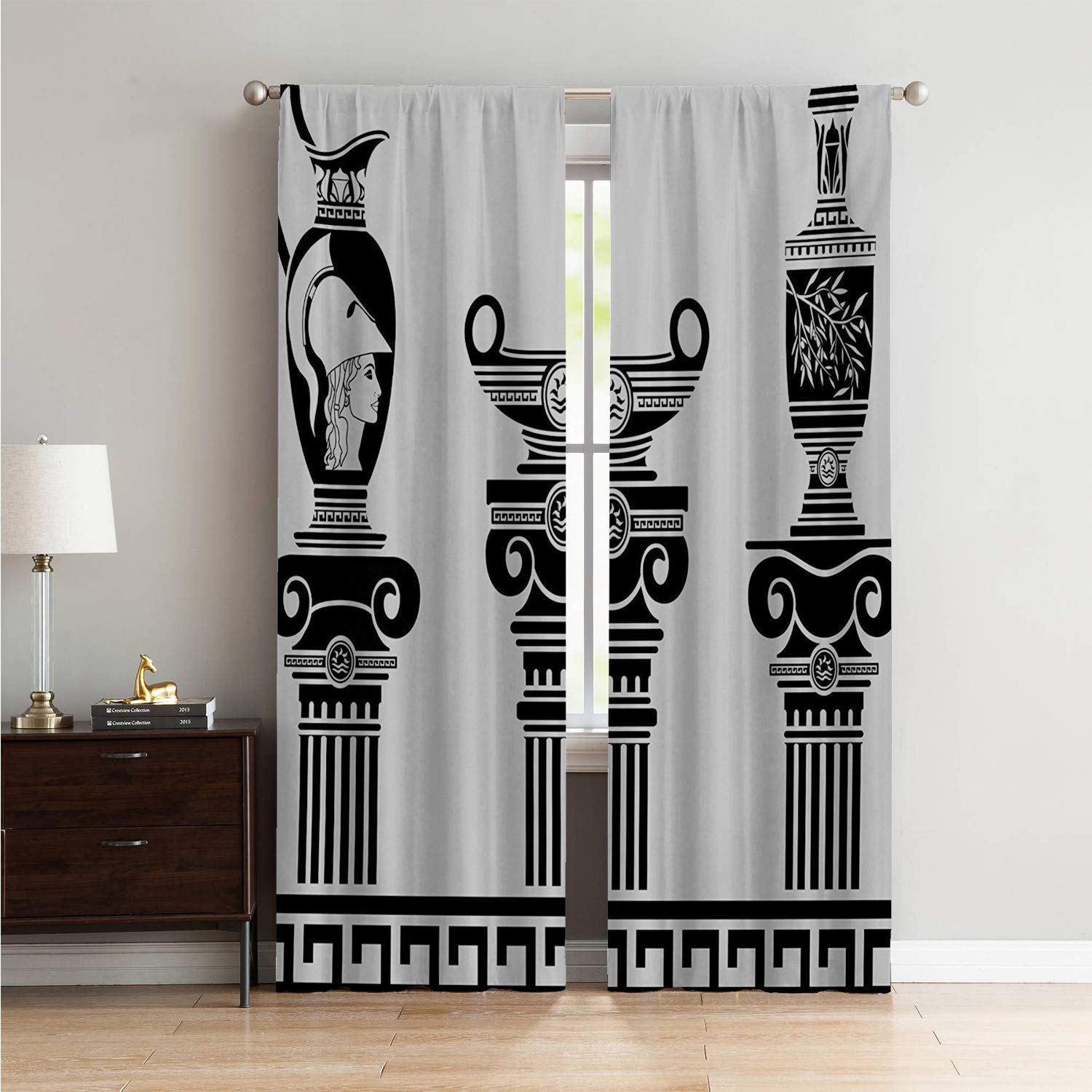 Buy Mozenou for Sliding Glass Door Black Out Window Curtain Toga Party ...