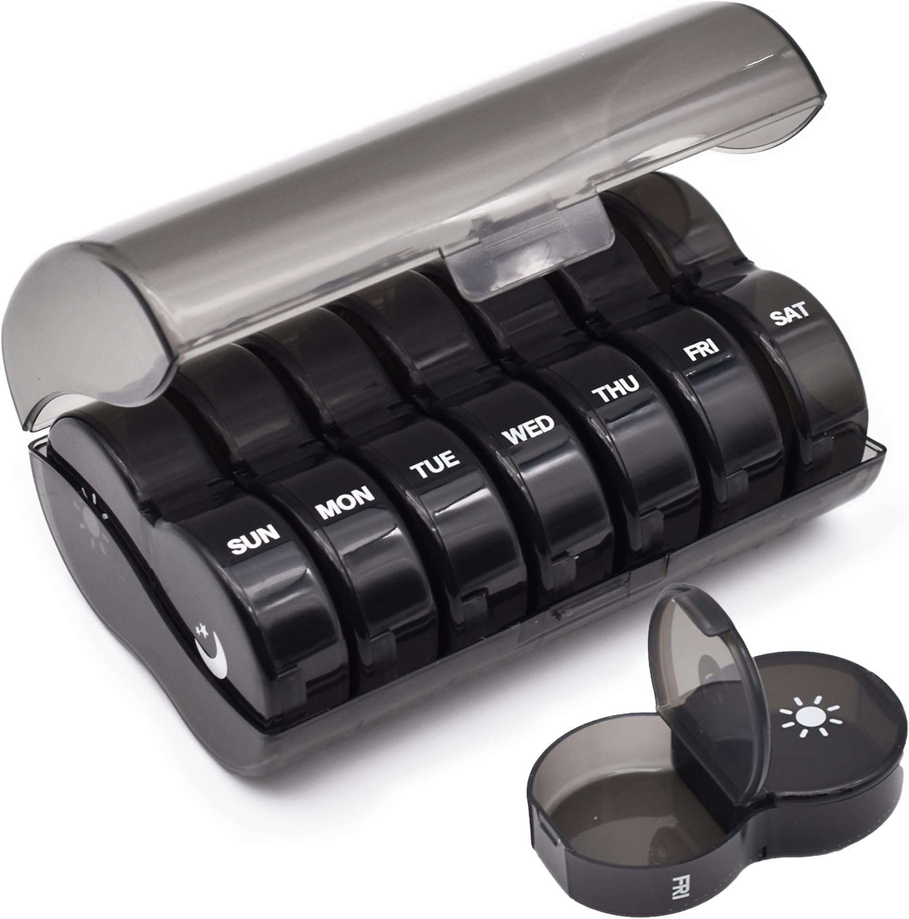 Amazon.com: Large 7 Days Medicine Pill Organizer, Weekly Pill Box 2 ...