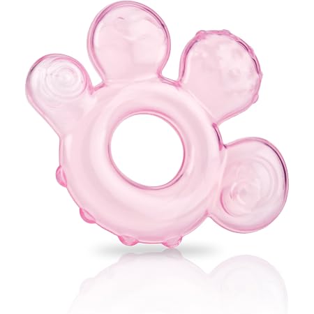 Amazon.com : Nuby Silicone Teethe-eez Teether with Bristles, Includes ...