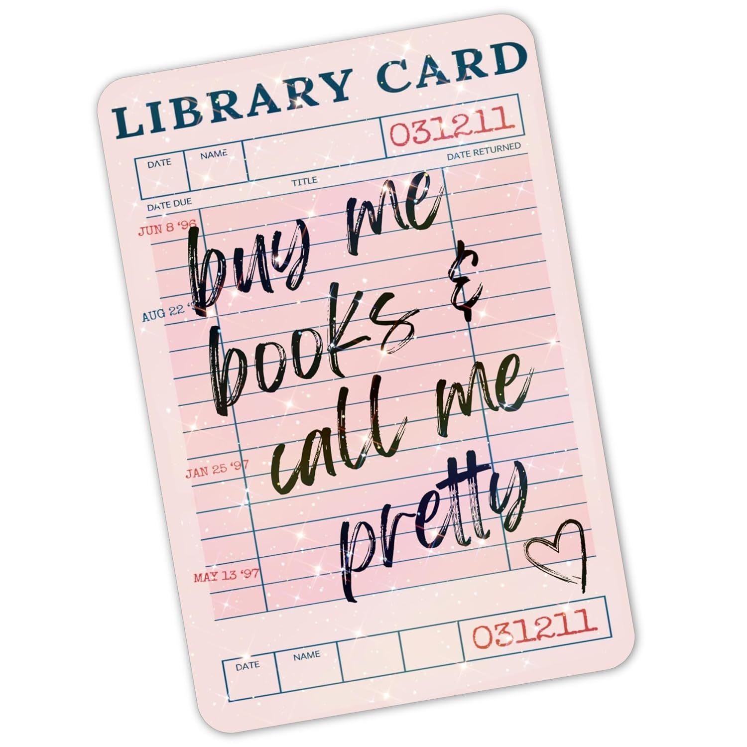 Amazon.com: Cardstock Insert for Kindle | Library Card Kindle Insert ...