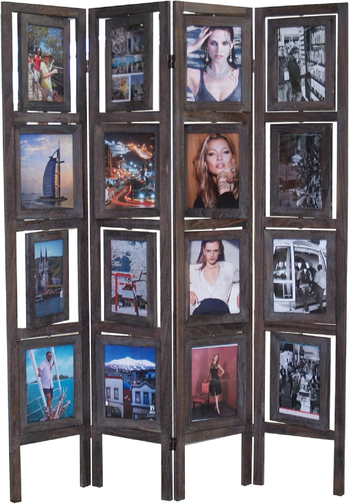 Amazon.com - Deco 79 Wooden Partition Room Divider Screen Hinged ...