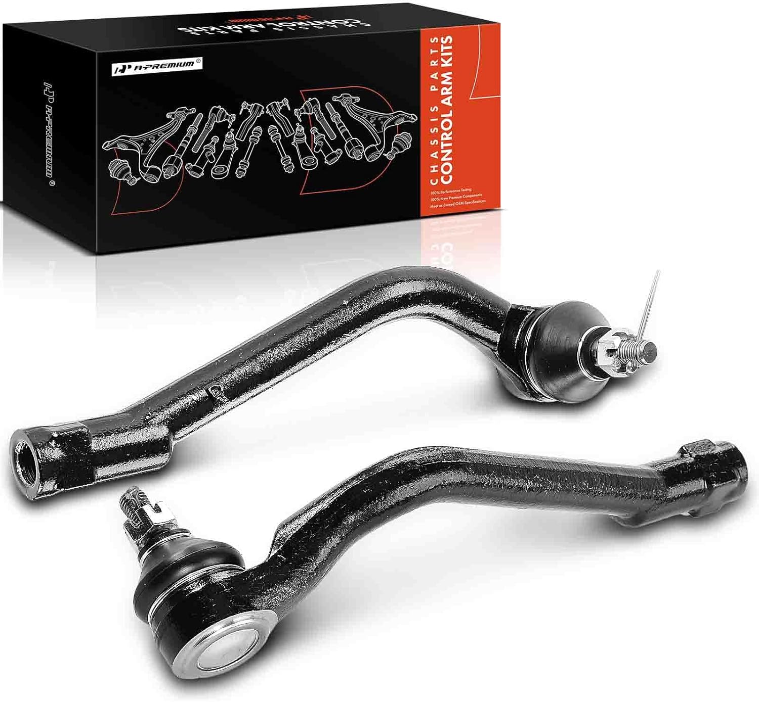 Amazon.com: A-Premium 2 x Front Outer Tie Rod Ends, Compatible with ...