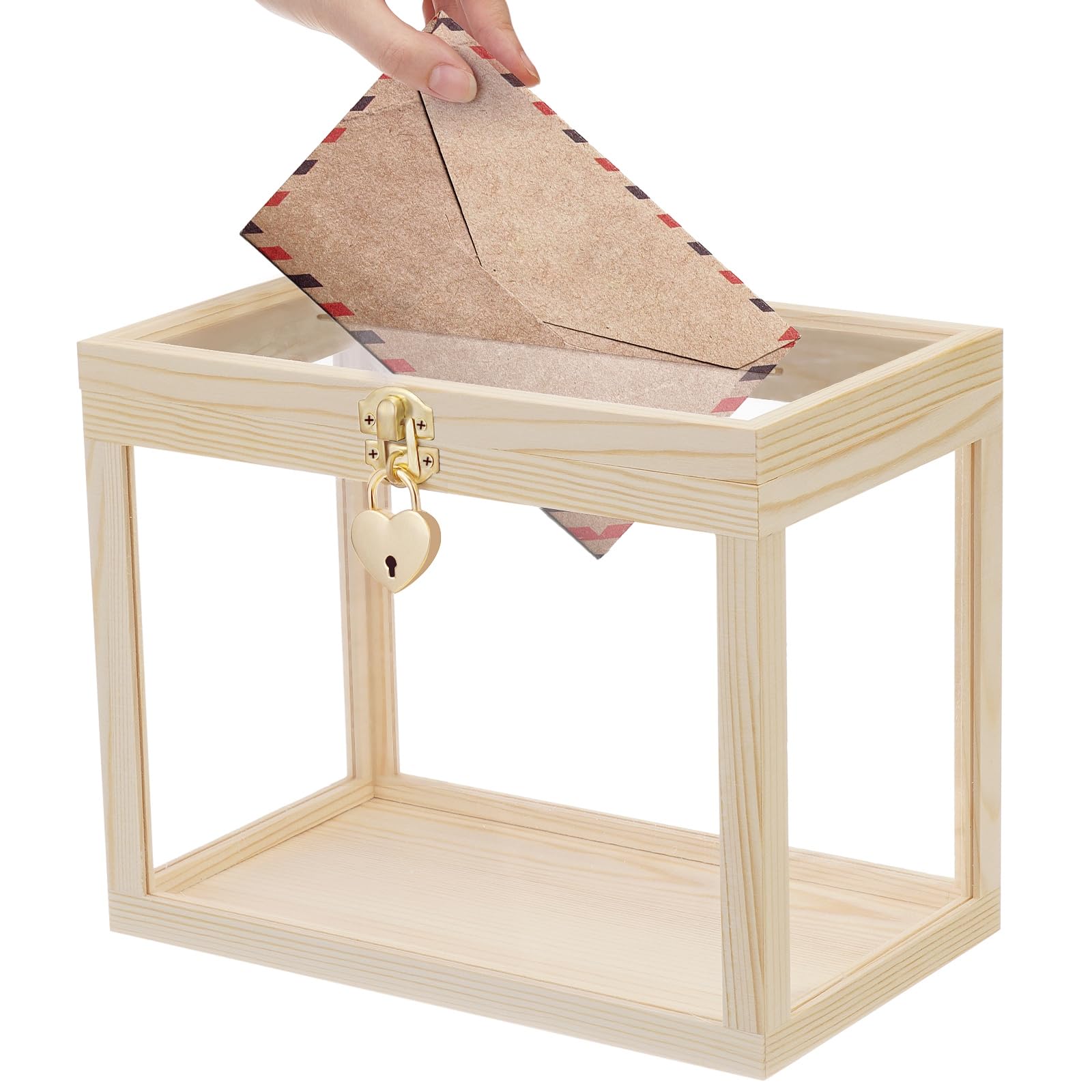 Yamahiko Card Box Wedding Card Box for Recption, Large Acrylic Wedding ...