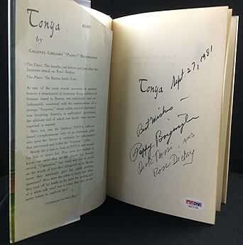 Amazon.com: PAPPY BOYINGTON SIGNED TONYA BOOK PSA DNA AB11116 ULTRA ...