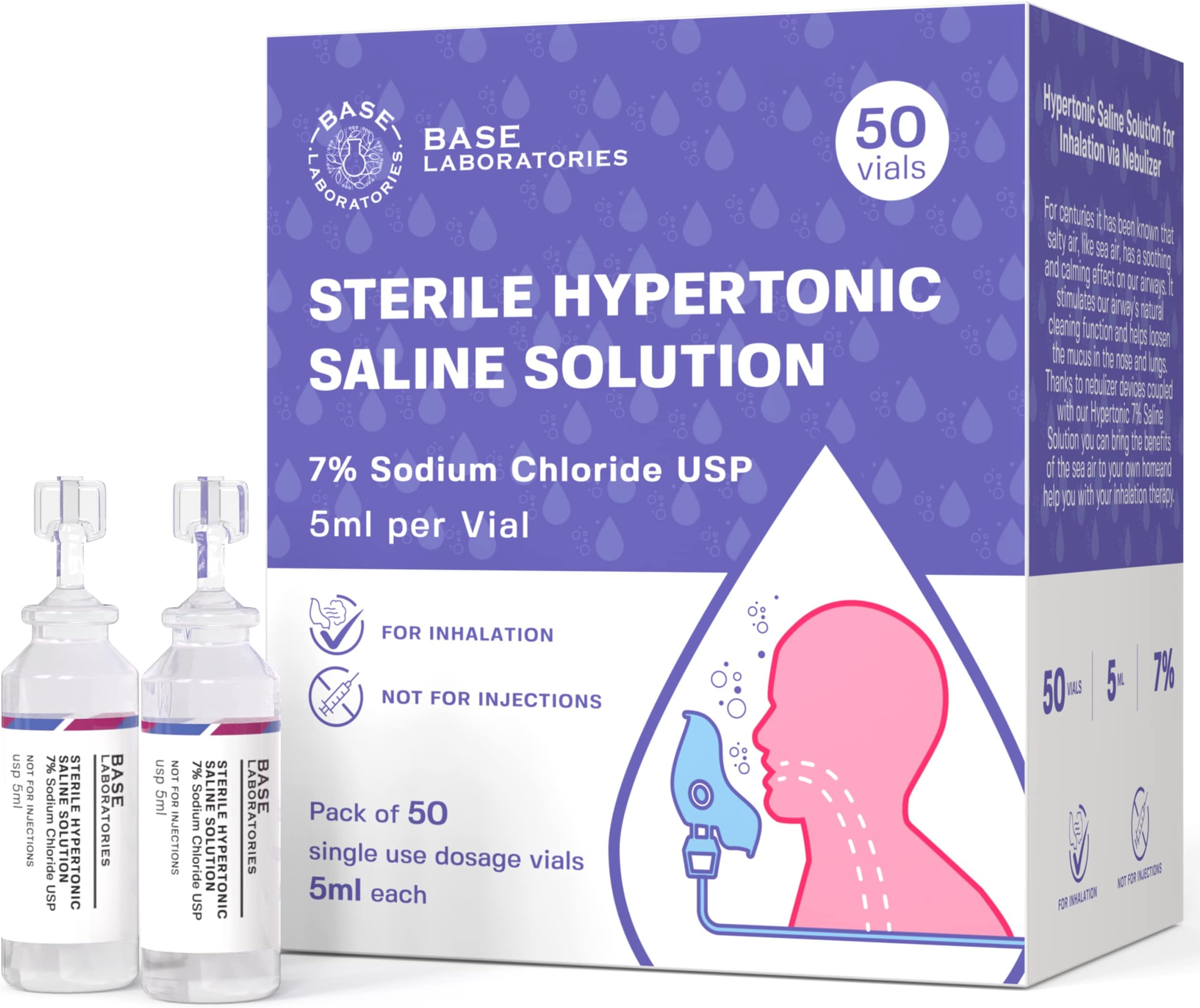 Amazon.com: Saline Solution 5ml Unit Dose, 100 per Box.… : Health ...