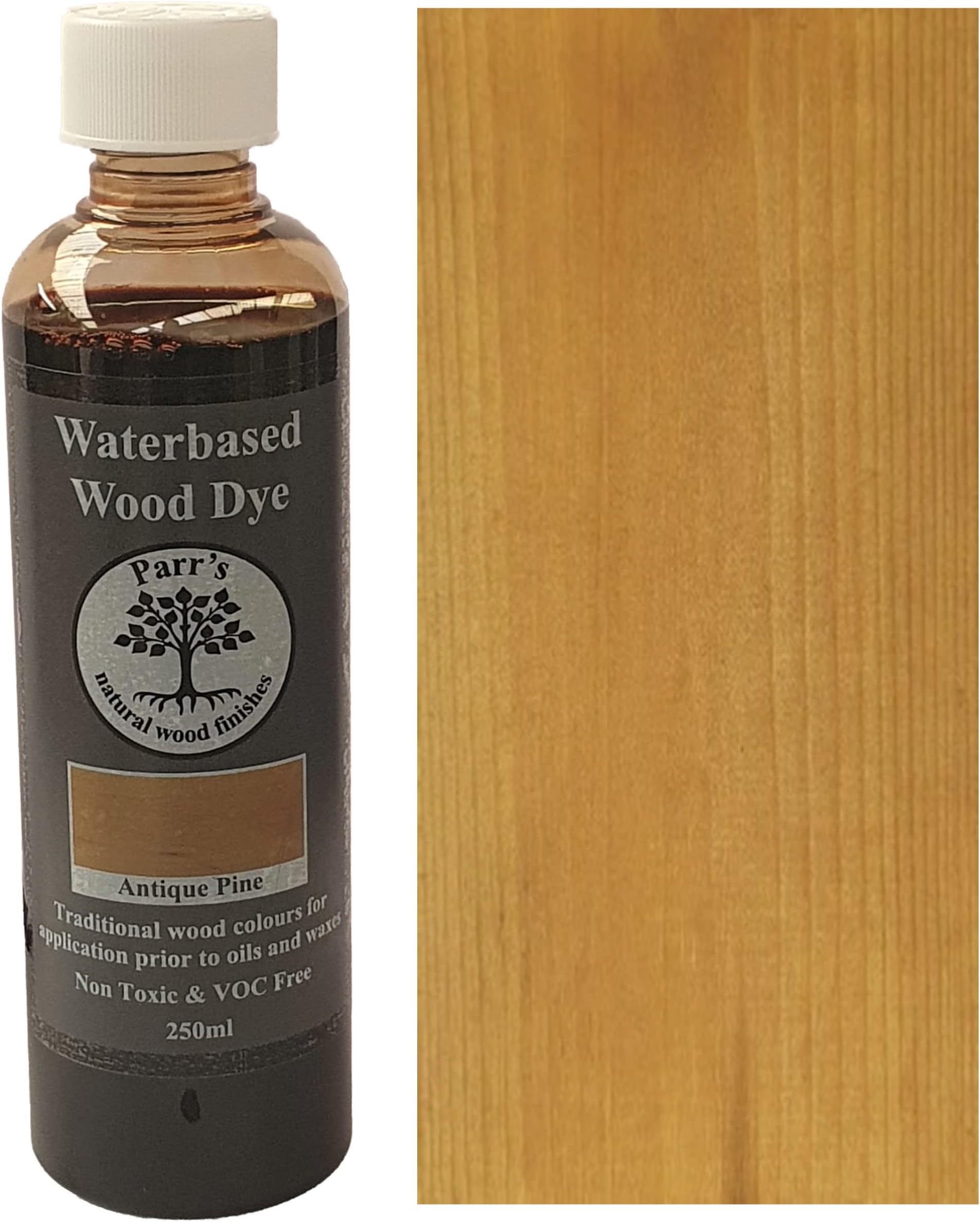 Parr's Water Based Wood Stain - Environmentally Friendly VOC Free - for ...