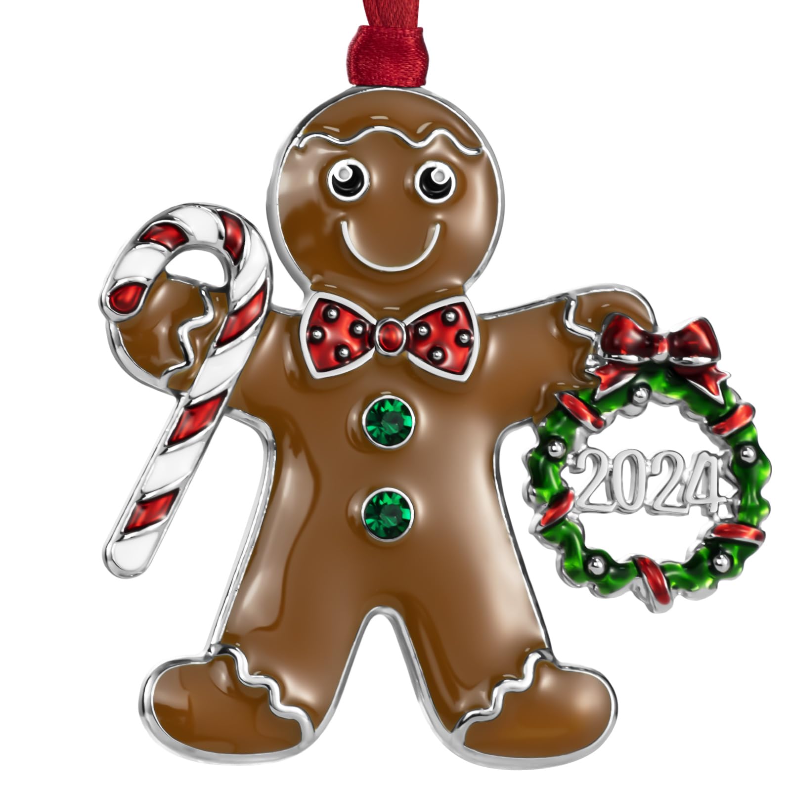 Amazon.com: Laraine Christmas Tree Ornaments – Gingerbread Man 2024 ...
