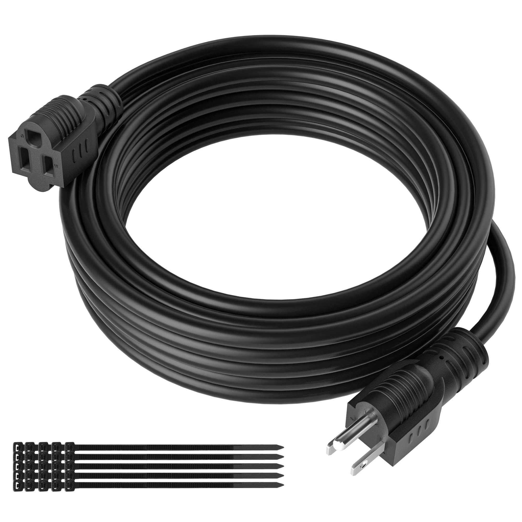 Snapklik.com : Extension Cord 12 FT, 3 Prong Extension Power Cord, 16/3 ...
