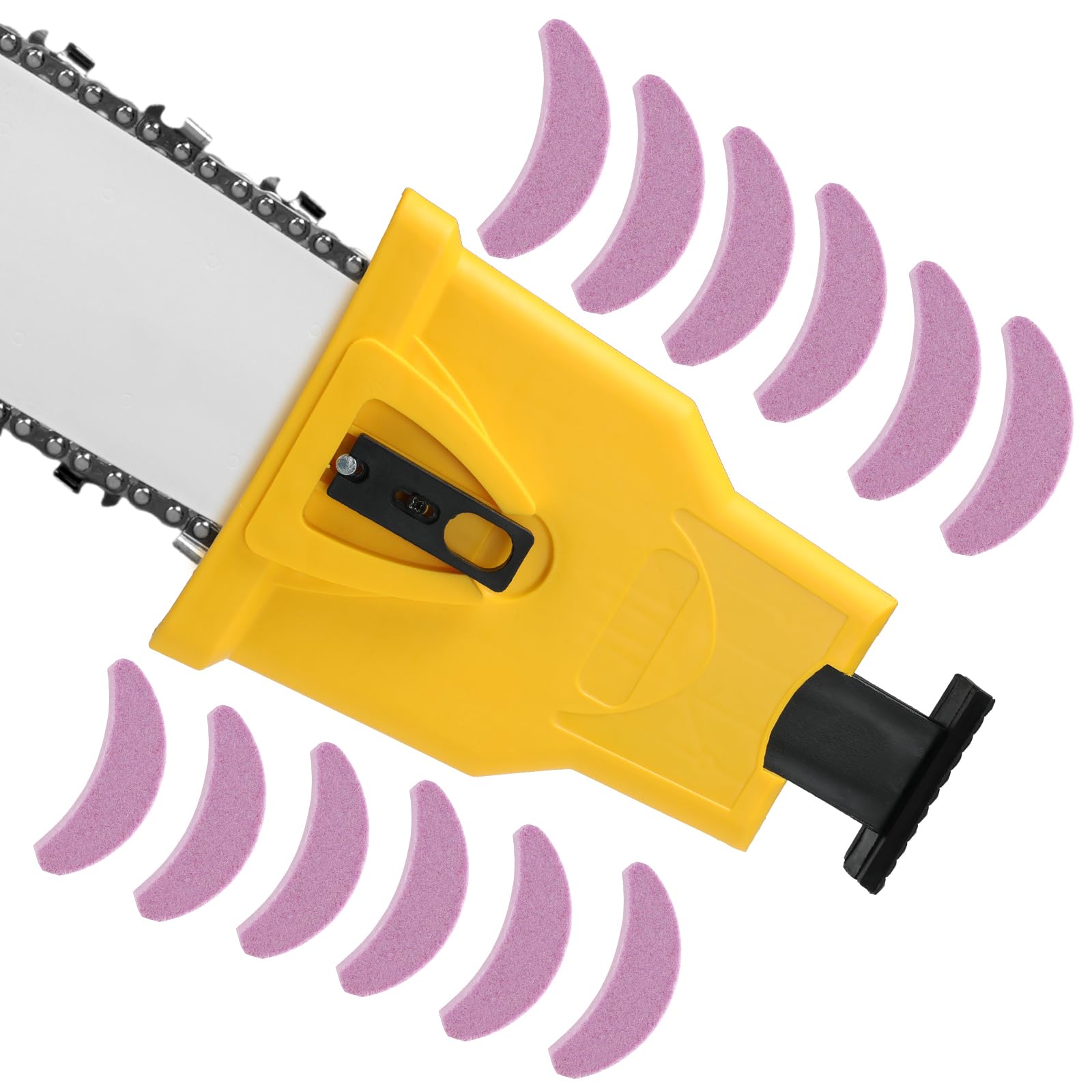 Amazon.com: Chainsaw Sharpener with 12PCS Fast Sharpening Stone, Chain ...