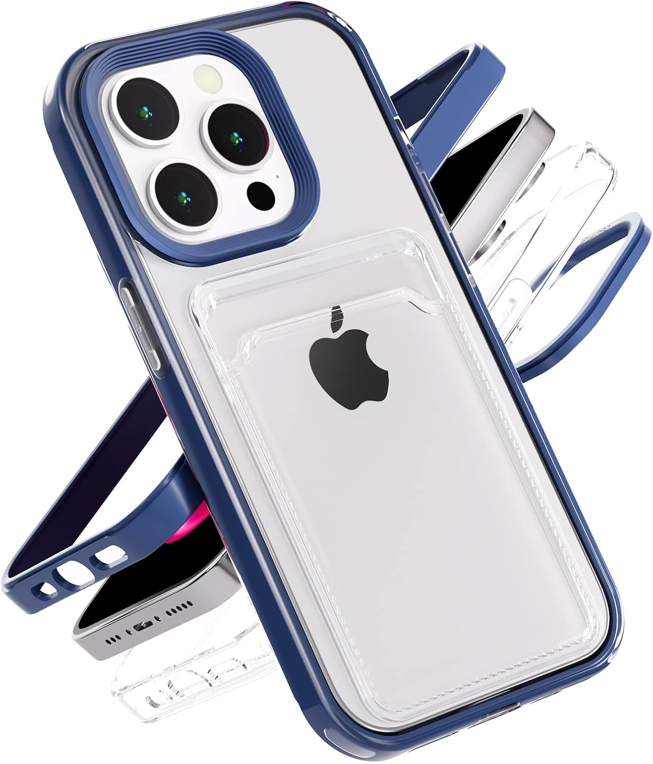 Amazon.com: YOUULAR Crystal Clear Case for Apple iPhone 16 Pro Max ...